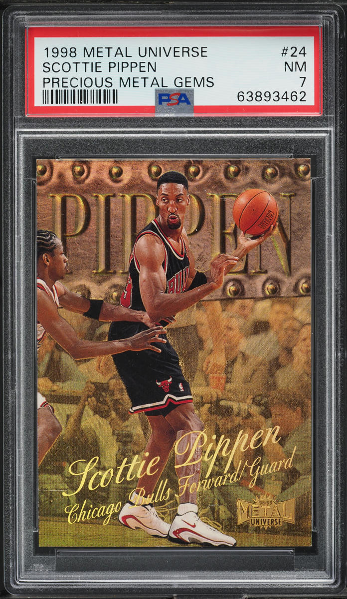 1998 Metal Universe Precious Metal Gems PMG Scottie Pippen /50 #24 PSA ...