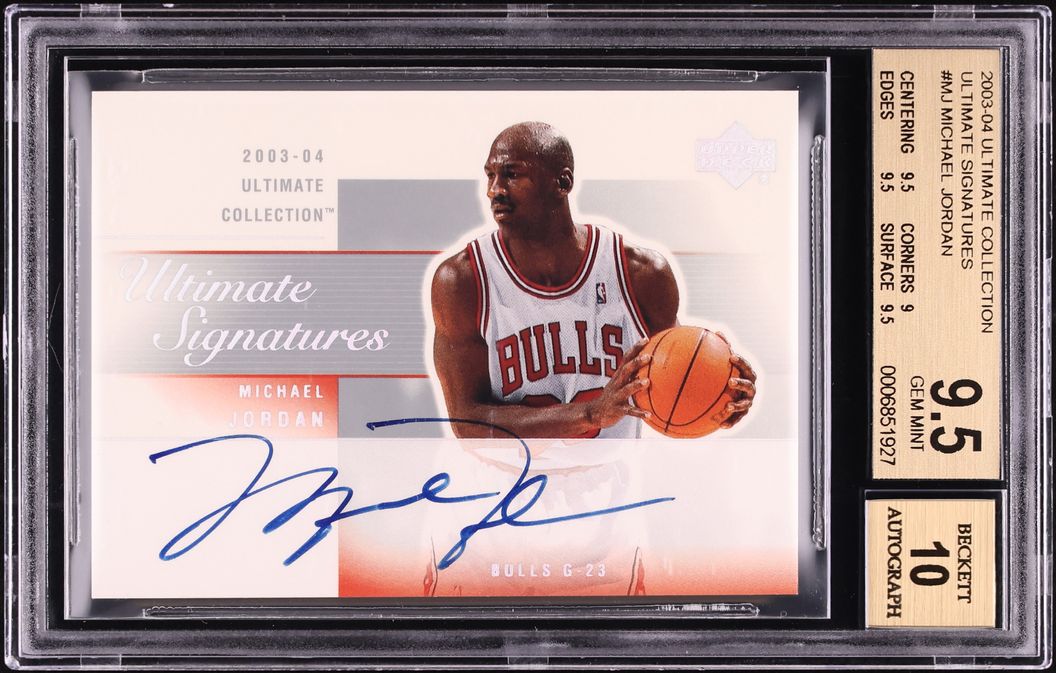 2003 Ultimate Collection Signatures Michael Jordan AUTO #MJ-A BGS 9.5 ...
