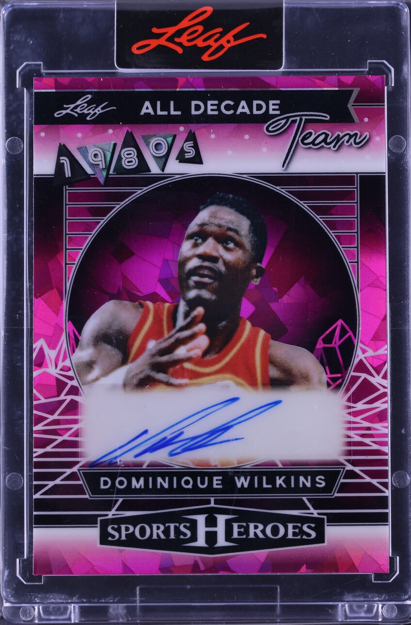 2025 Leaf Sports Heroes '80s All Decade Team Pink Crystal Dominique ...