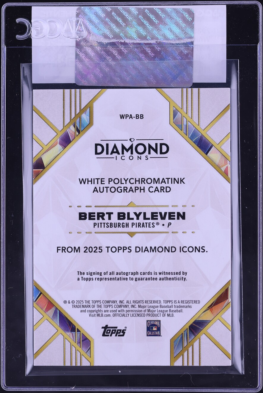 2025 Topps Diamond Icons White PolychromatINK Red Green Ink Bert ...