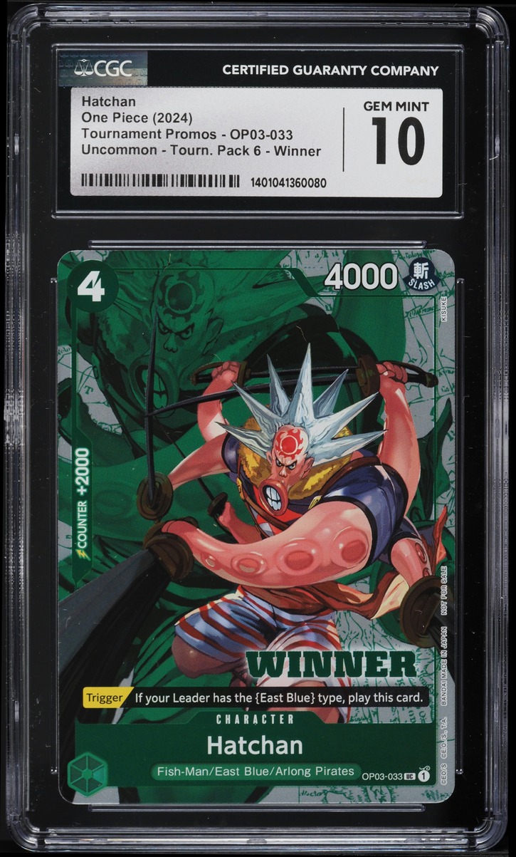 2024 One Piece Tournament Promo Pack Vol. 6 Winner Hatchan #OP03-033 ...
