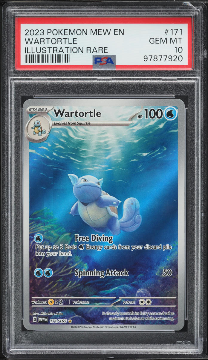 2023 Pokemon Scarlet & Violet 151 IR Wartortle #171 PSA 10 GEM MINT on ...