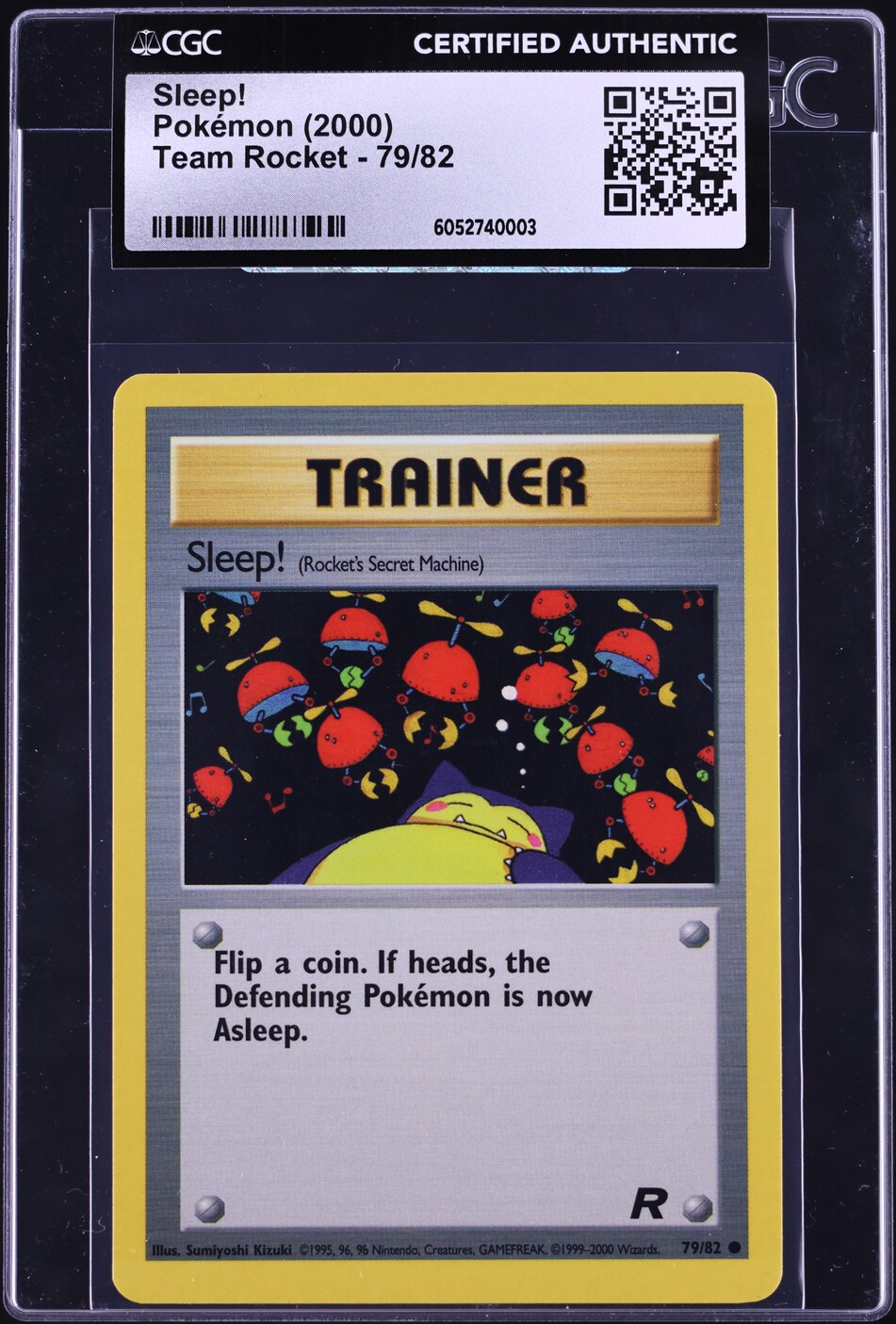 2000 Pokemon Team Rocket Sleep! #79 CGC AUTH on Fanatics Collect