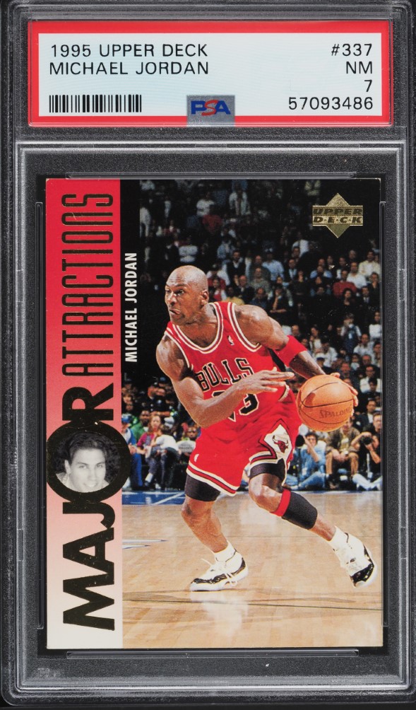 1995 Upper Deck Basketball Michael Jordan #337 PSA 7 NRMT on Fanatics ...