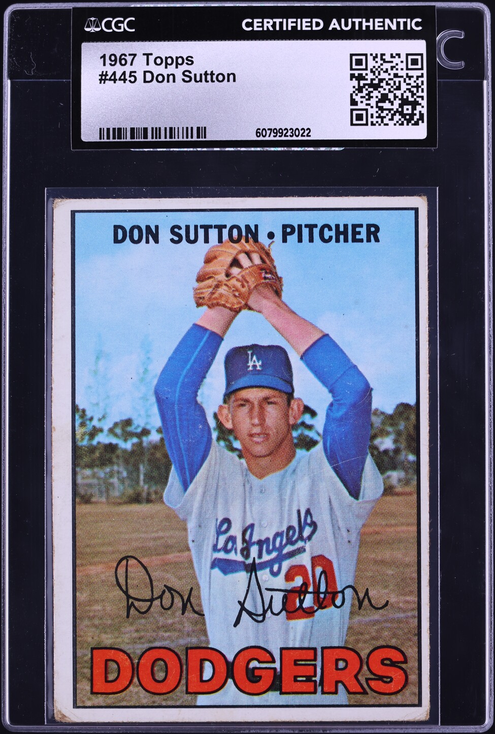 1967 Topps Don Sutton #445 CGC AUTH on Fanatics Collect