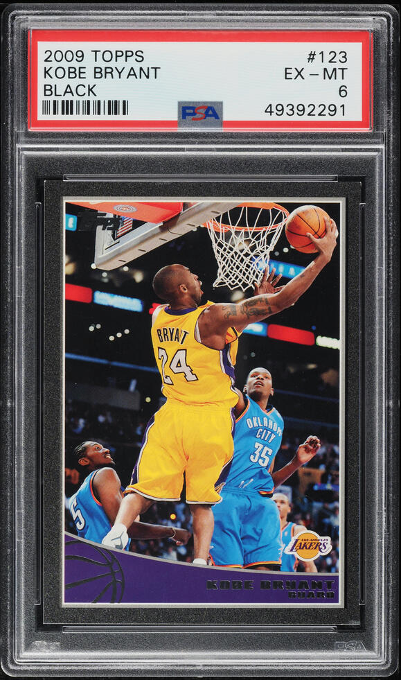 2009 Topps Black Kobe Bryant /50 #123 PSA 6 EXMT on Fanatics Collect