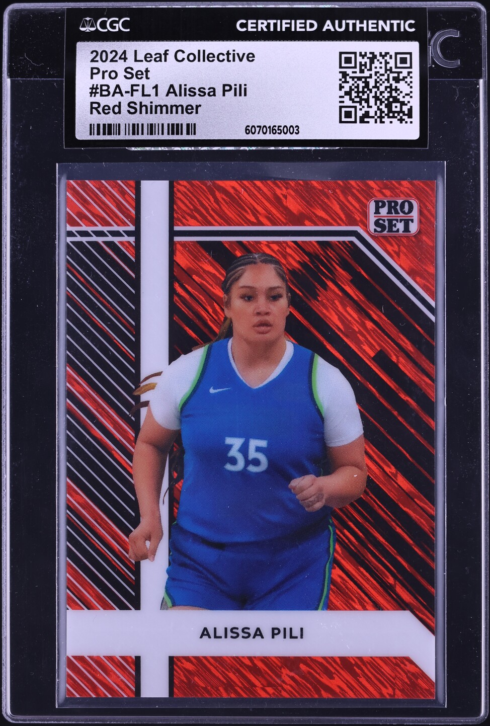 2024 Leaf Collective Pro Set Red Shimmer Alissa Pili ROOKIE 1/1 #BA-FL1 ...