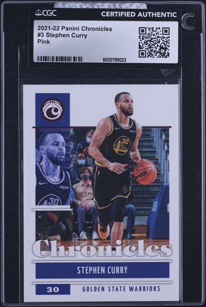 2021 Panini Chronicles Pink Stephen Curry #3 CGC AUTH on Fanatics Collect