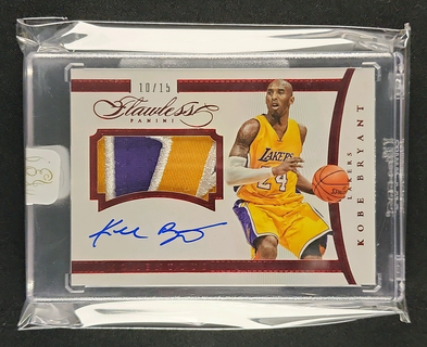 2014 Panini Flawless Momentous Ruby Kobe Bryant PATCH AUTO /15 #MA-KB ...