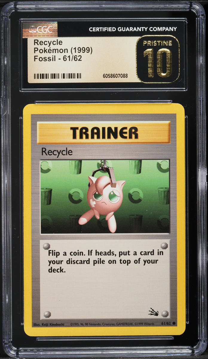 1999 Pokemon Fossil Recycle #61 CGC 10 PRISTINE on Fanatics Collect
