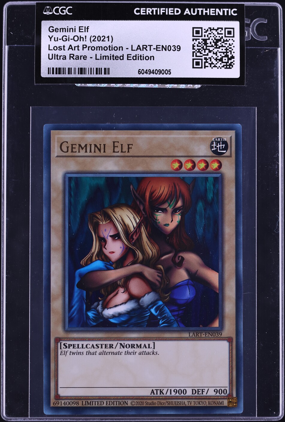2021 Yu-Gi-Oh! Lost Art Promo Gemini Elf #LART-EN039 CGC AUTH on Fanatics Collect