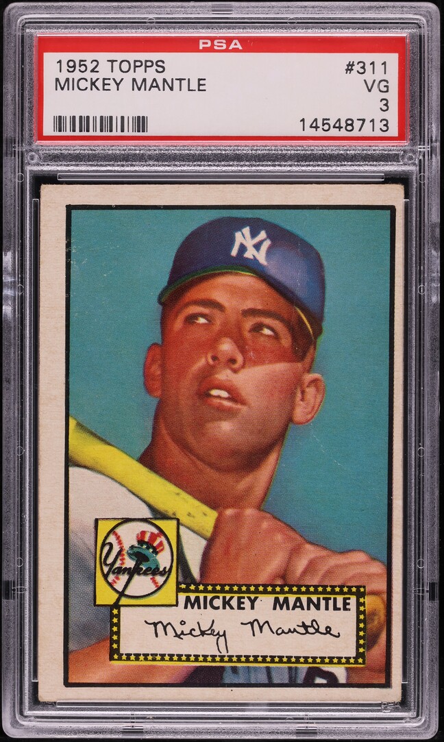 1952 Topps Mickey Mantle #311 PSA 3 VG on Fanatics Collect