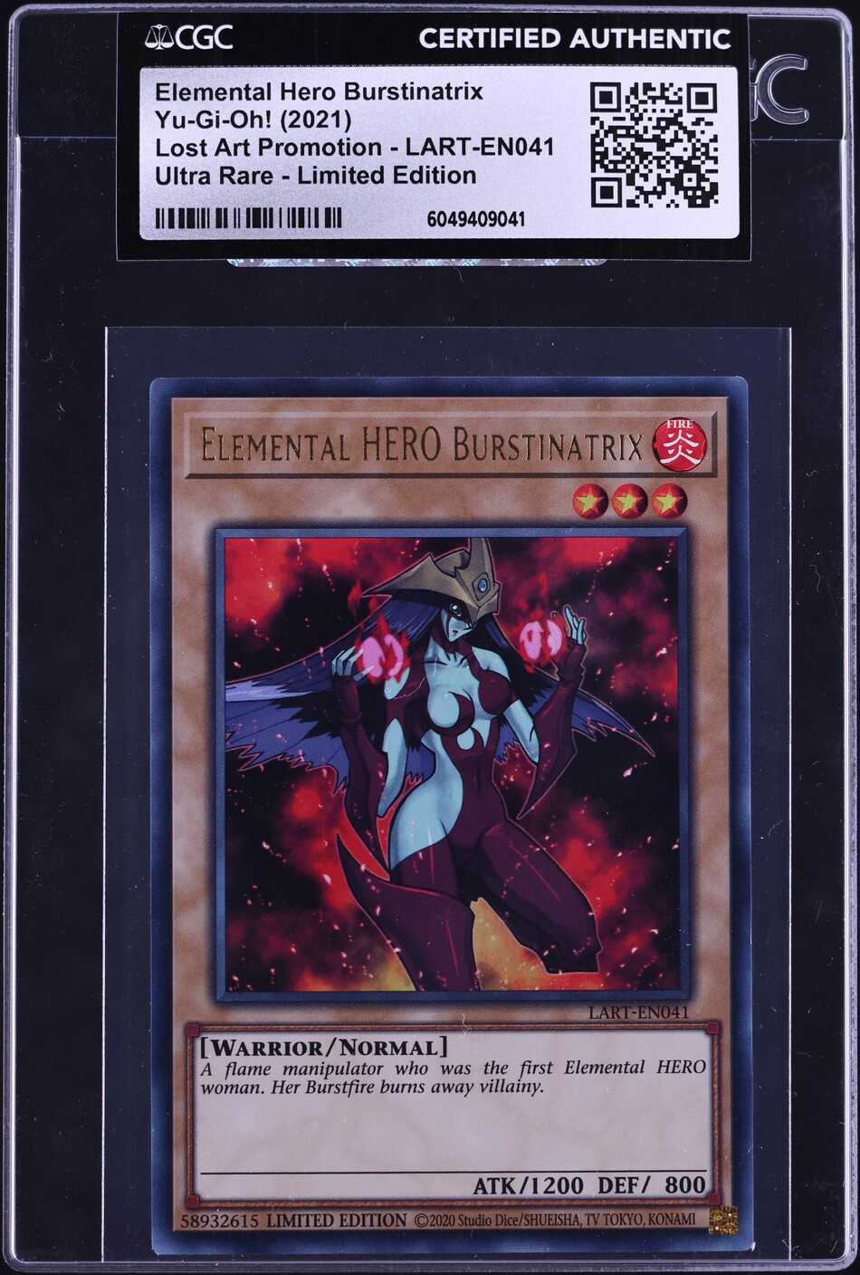 2021 Yu-Gi-Oh! Lost Art Promo Elemental Hero Burstinatrix #LART-EN041 ...