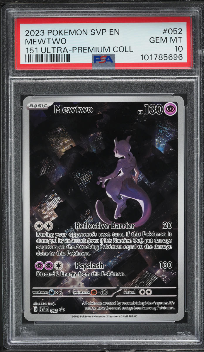2023 Pokemon SV 151 Black Star Promo Ultra Premium Mewtwo #52 PSA 10 ...