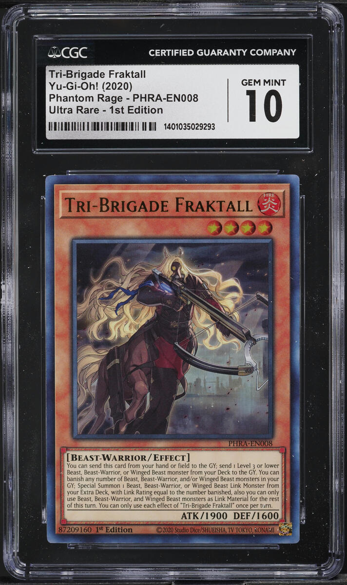 2020 Yu-Gi-Oh! Phantom Rage 1st Edition Tri-Brigade Fraktall #PHRA ...