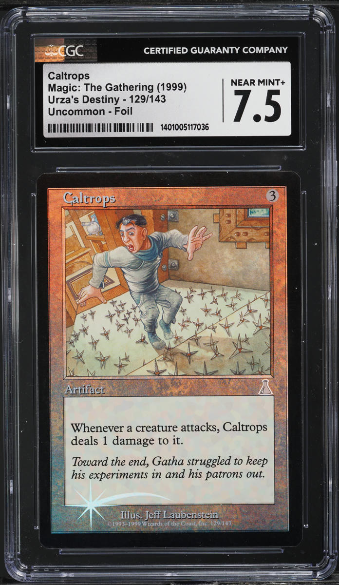 1999 Magic The Gathering MTG Urza's Destiny Foil Caltrops CGC 7.5 NRMT+ ...