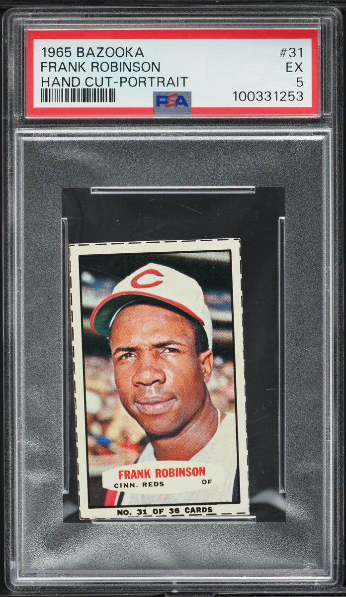 1965 Bazooka Frank Robinson PORTRAIT #31 PSA 5 EX on Fanatics Collect