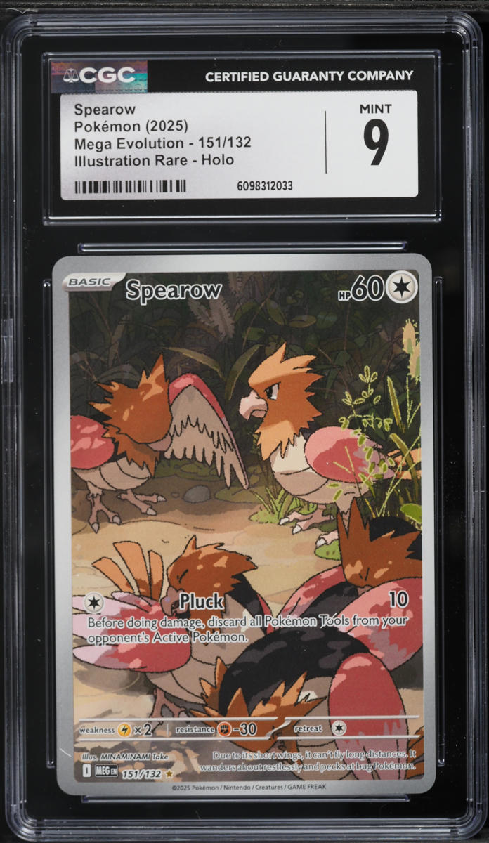 2025 Pokemon Mega Evolution IR Spearow #151 CGC 9 MINT on Fanatics Collect