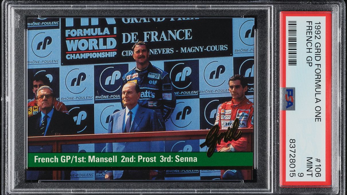 1992 Grid Formula One Australian GP Ayrton Senna #115 PSA 9 MINT on ...