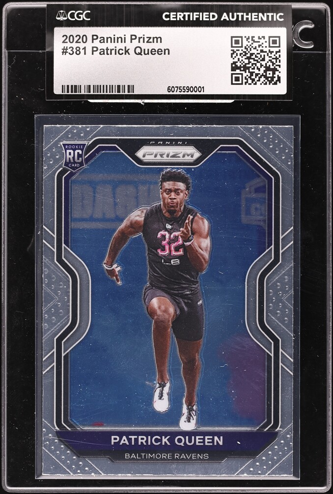 2020 Panini Prizm Patrick Queen ROOKIE #381 CGC AUTH on Fanatics Collect