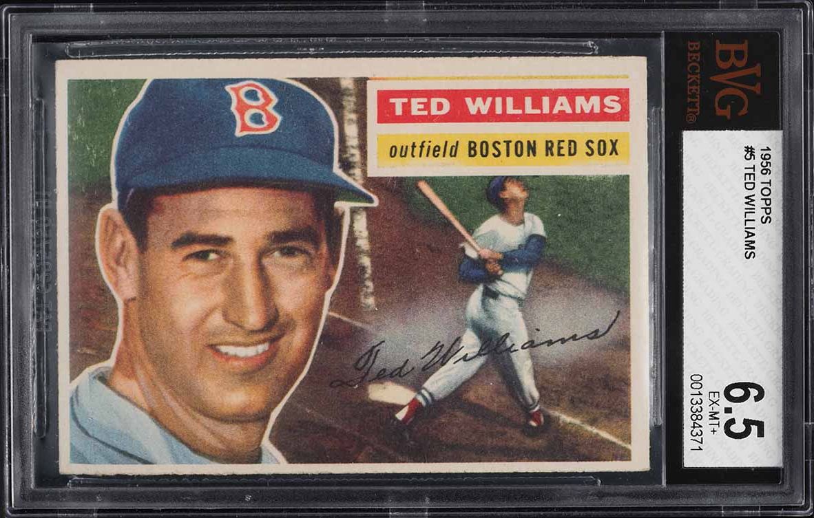 1956 Topps Ted Williams #5 BVG 6.5 EXMT+ on Fanatics Collect