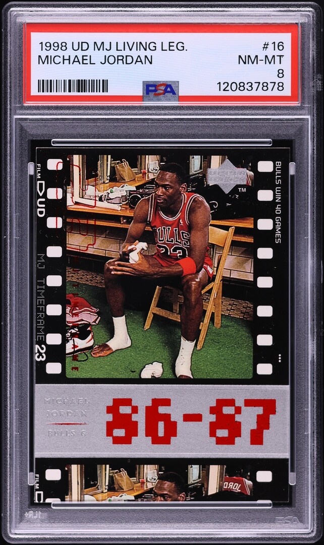 1998 Upper Deck MJ Living Legend Michael Jordan #16 PSA 8 NM-MT on ...