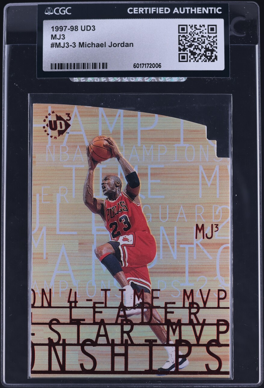 1997 UD3 MJ3 Die-Cut Michael Jordan #MJ3-3 CGC AUTH on Fanatics Collect