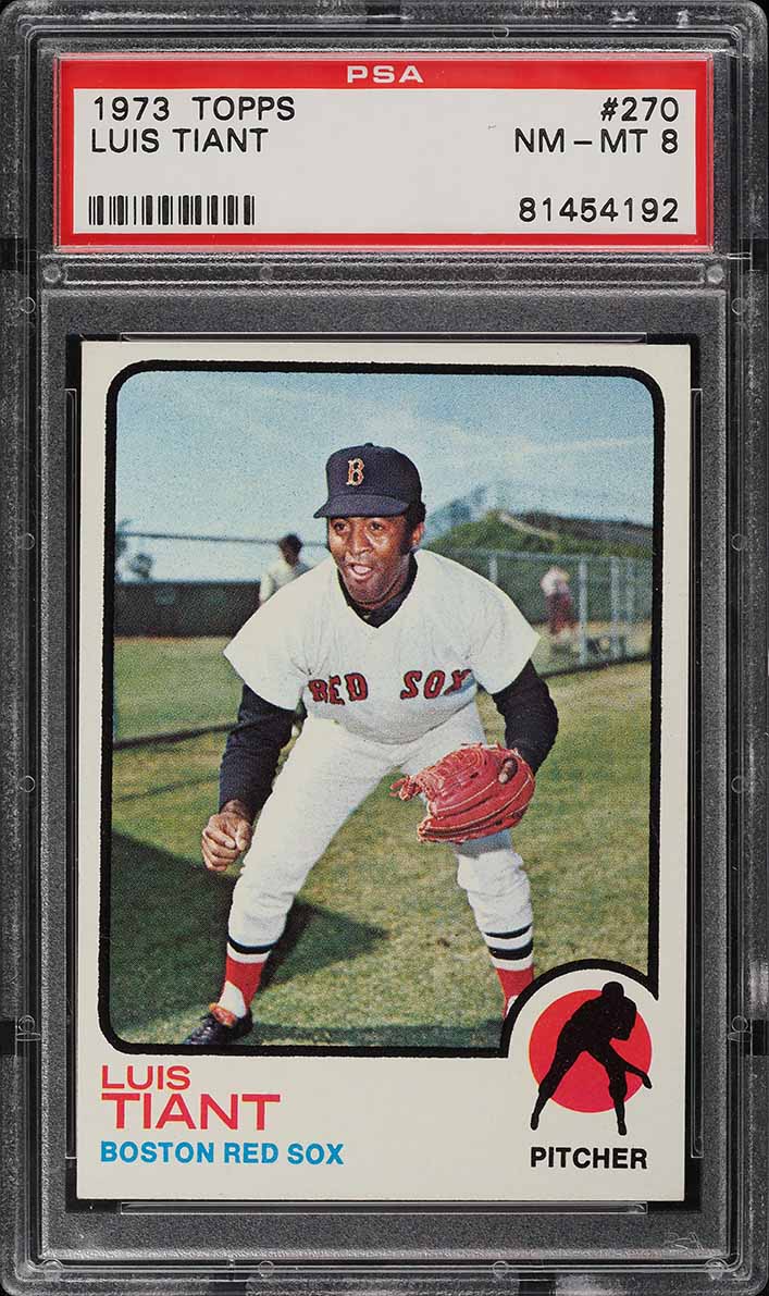 1973 Topps Luis Tiant #270 PSA 8 NM-MT on Fanatics Collect