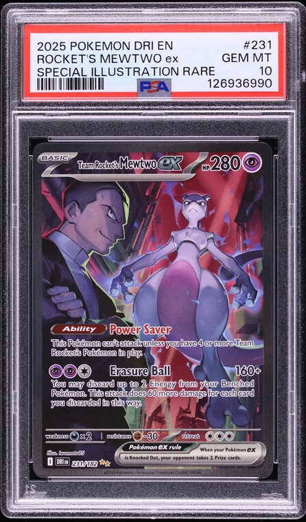2025 Pokemon Scarlet & Violet Destined Rivals SIR Team Rocket's Mewtwo ...