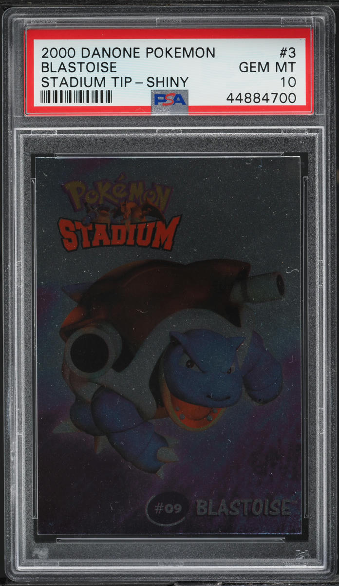 2000 Danone Pokemon Stadium Tip Shiny Blastoise #3 PSA 10 GEM MINT on ...