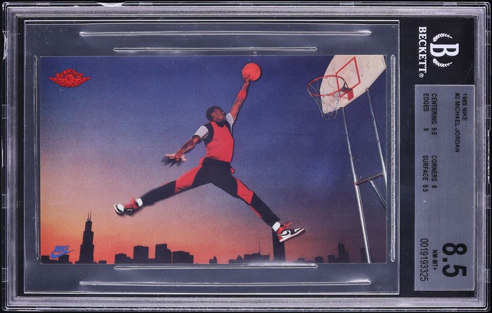 1985 Nike Promo Michael Jordan ROOKIE BGS 8.5 NM-MT+ on Fanatics Collect