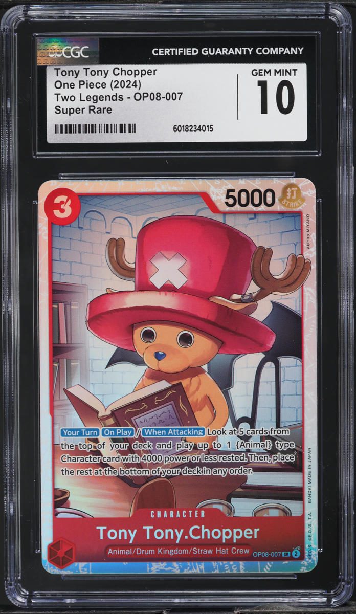 2024 One Piece Two Legends Tony Tony Chopper #OP08-007 CGC 10 GEM MINT ...