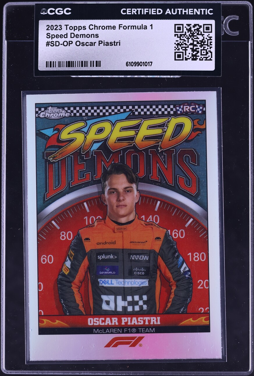 2023 Topps Chrome Formula 1 F1 Speed Demons Oscar Piastri ROOKIE #SD-OP ...
