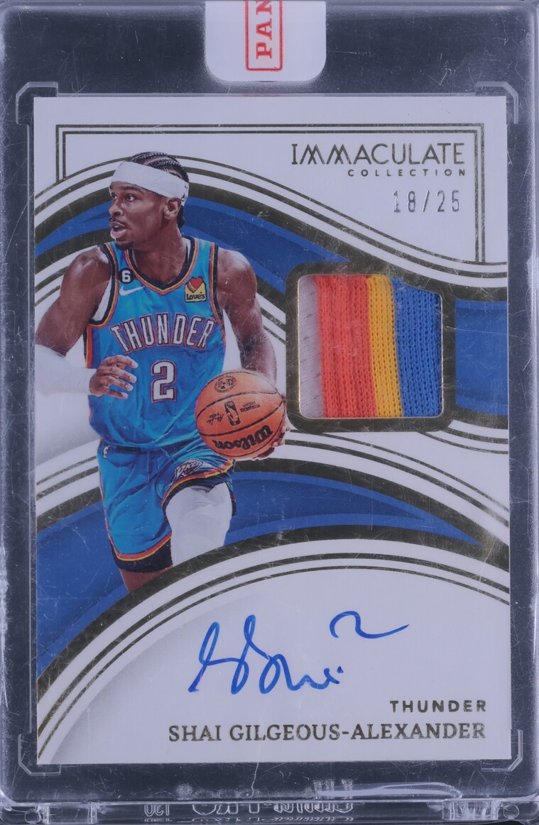 2022 Immaculate Collection Shai Gilgeous-Alexander PATCH AUTO /25 CGC ...