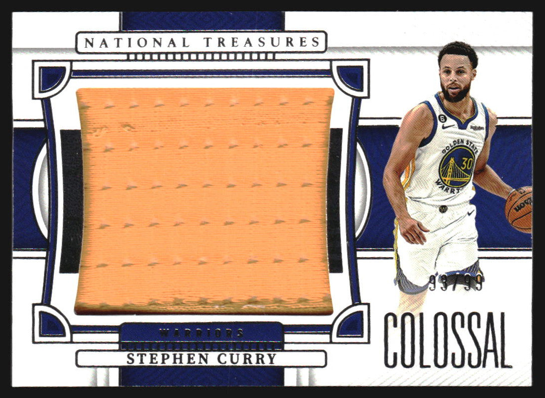 2022-23 Panini National Treasures Colossal Materials Stephen Curry /99 ...