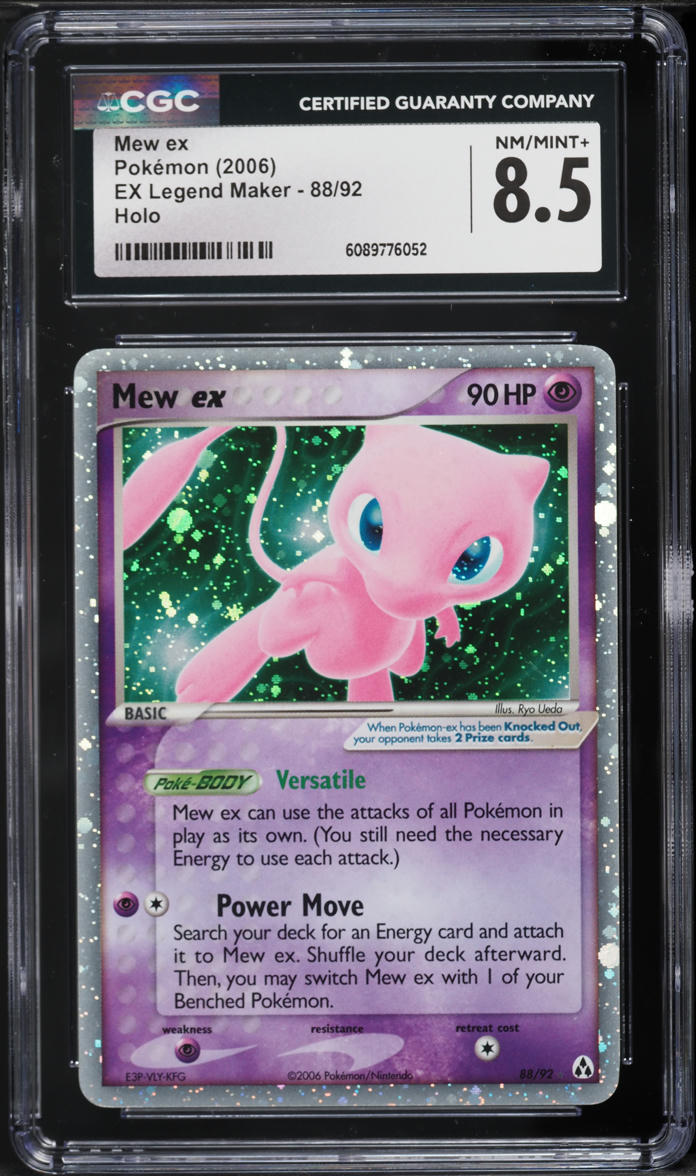 2006 Pokemon EX Legend Maker Holo Mew ex #88 CGC 8.5 NM-MT+ on Fanatics ...