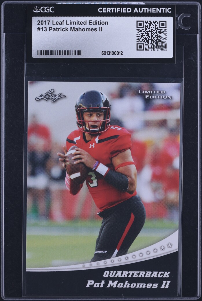 2017 Leaf Limited Edition Patrick Mahomes II ROOKIE #13 CGC AUTH on ...