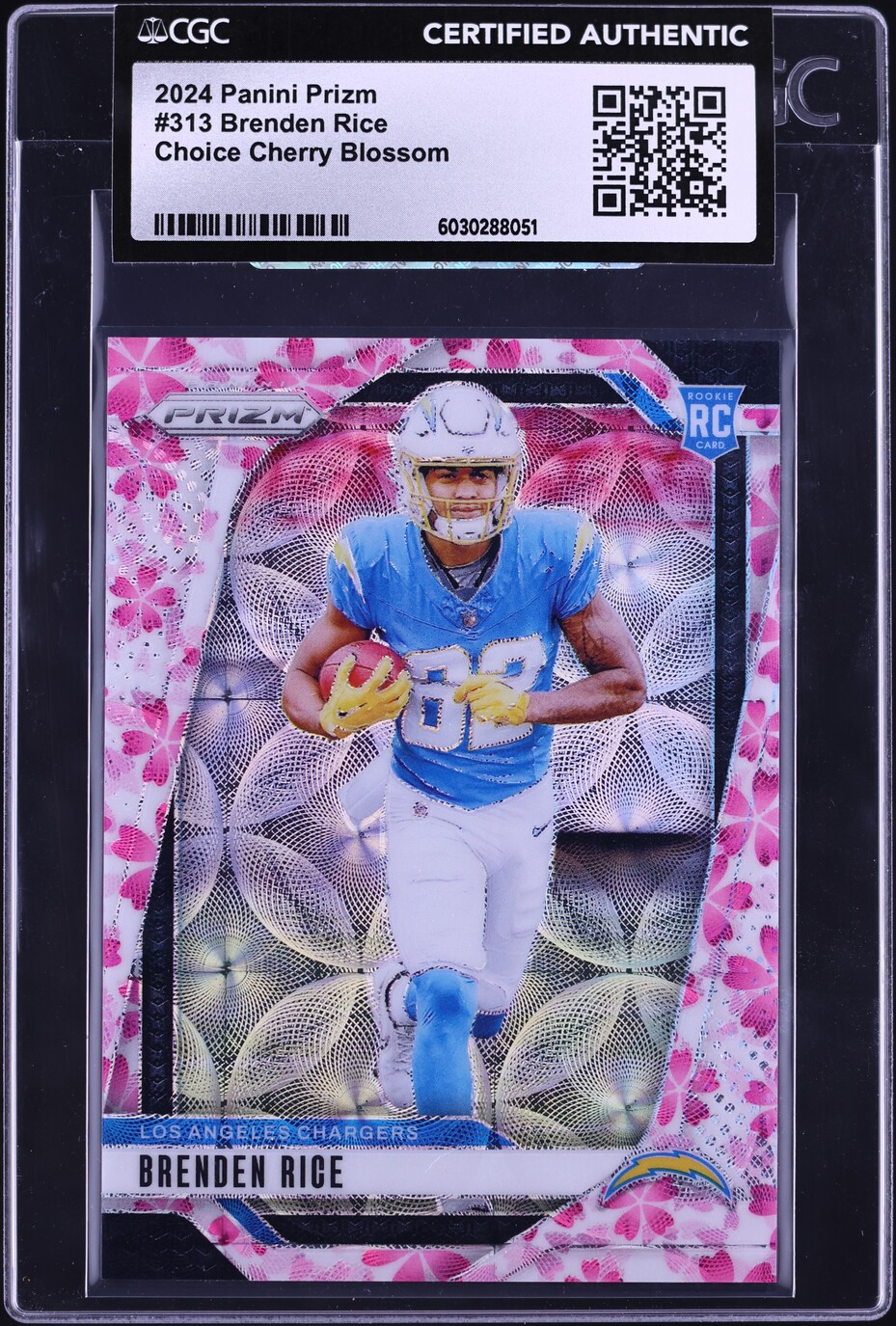 2024 Panini Prizm Choice Cherry Blossom Brenden Rice ROOKIE /15 #313 ...