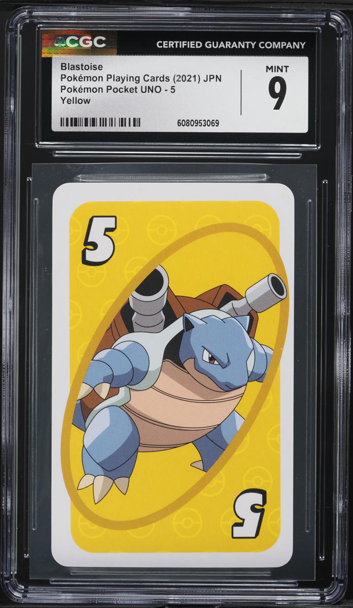 2021 Pokemon Japanese SWSH Pocket UNO Yellow Blastoise #5 CGC 9 MINT on ...