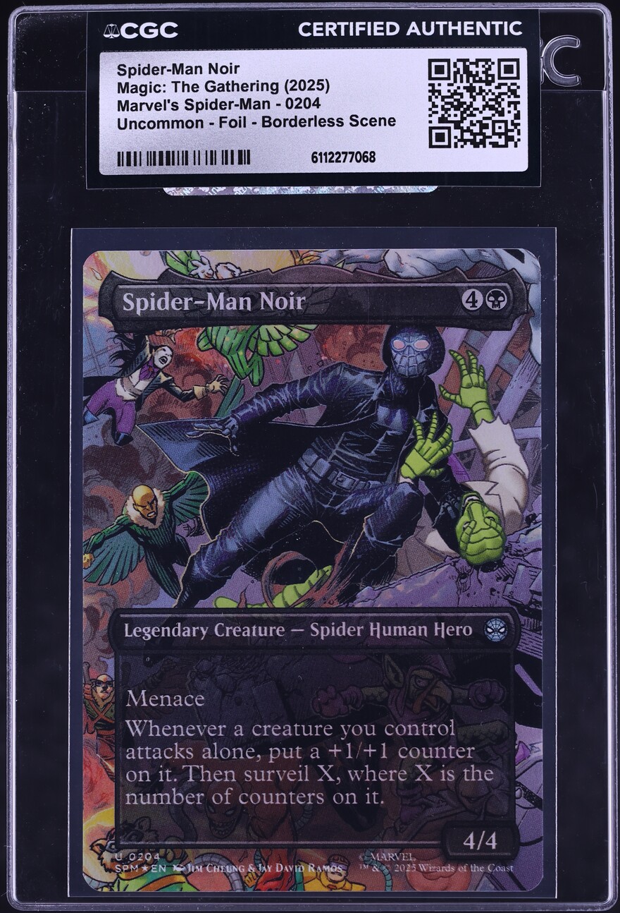 2025 MTG Marvel's Spider-Man Mythic Rare Foil Borderless Scene Spider ...