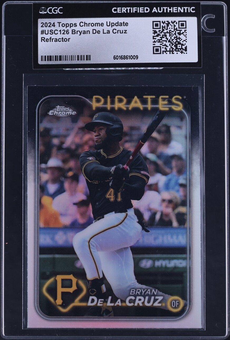 2024 Topps Chrome Update Refractor Bryan De La Cruz #USC126 CGC AUTH on ...