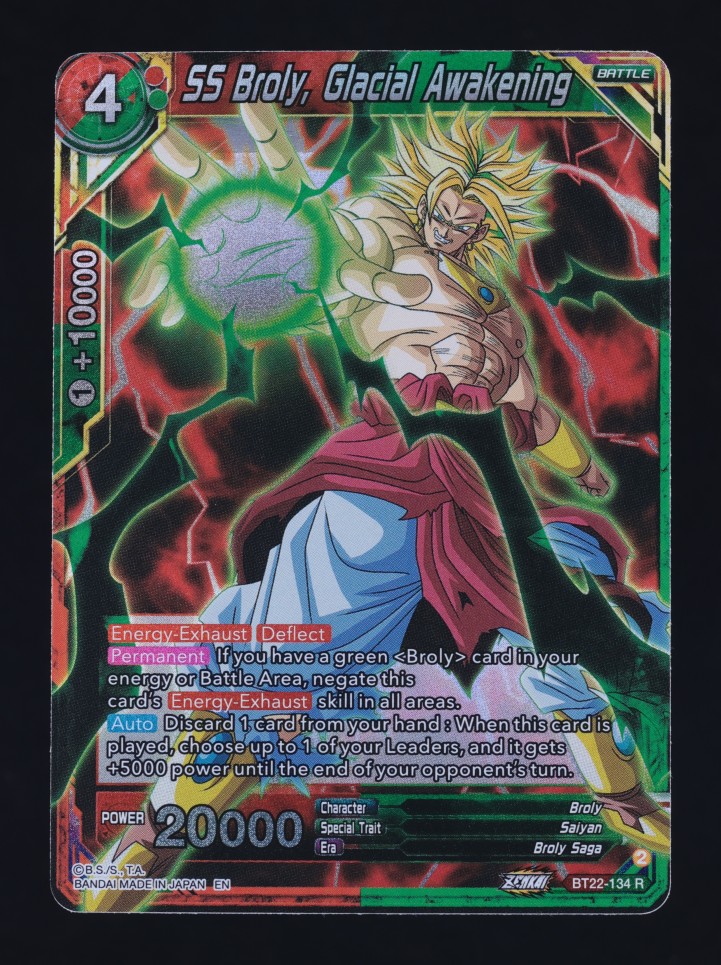 2023 Dragon Ball Super Critical Blow Holo SS Broly Glacial Awakening ...