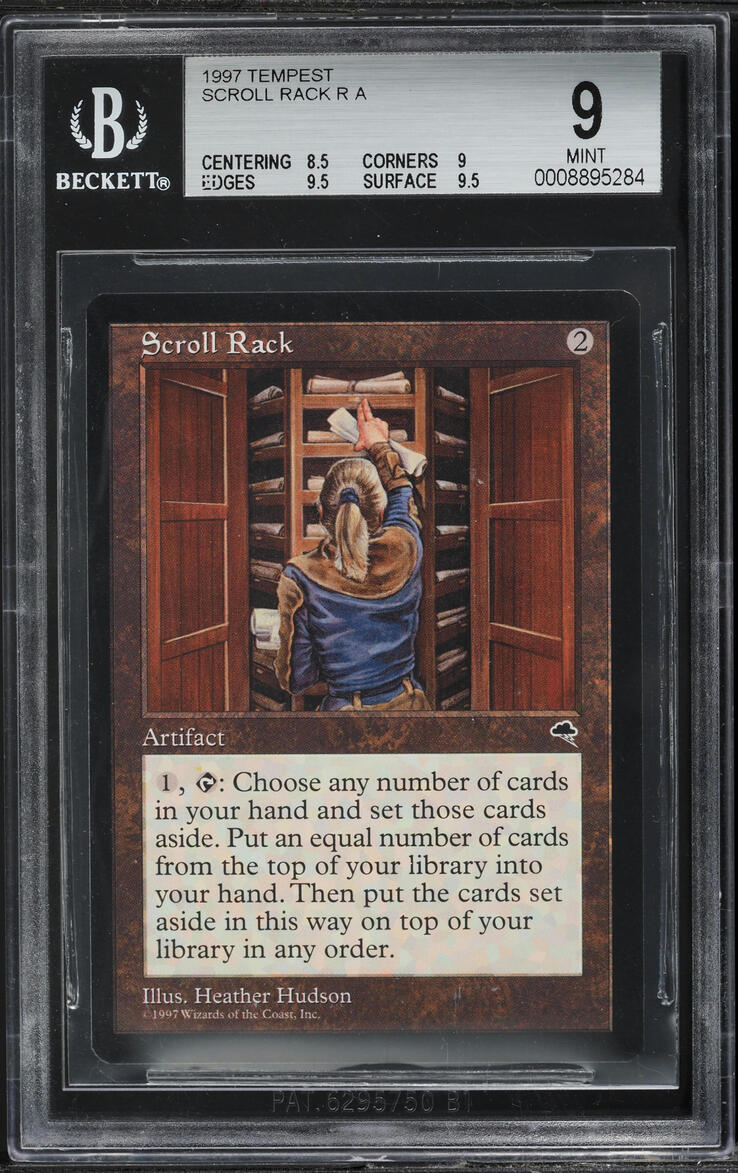 1997 Magic The Gathering MTG Tempest Scroll Rack BGS 9 MINT on Fanatics ...