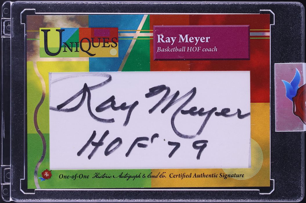 2025 Uniques Historic Autographs Cut Ray Meyer AUTO 1/1 on Fanatics Collect