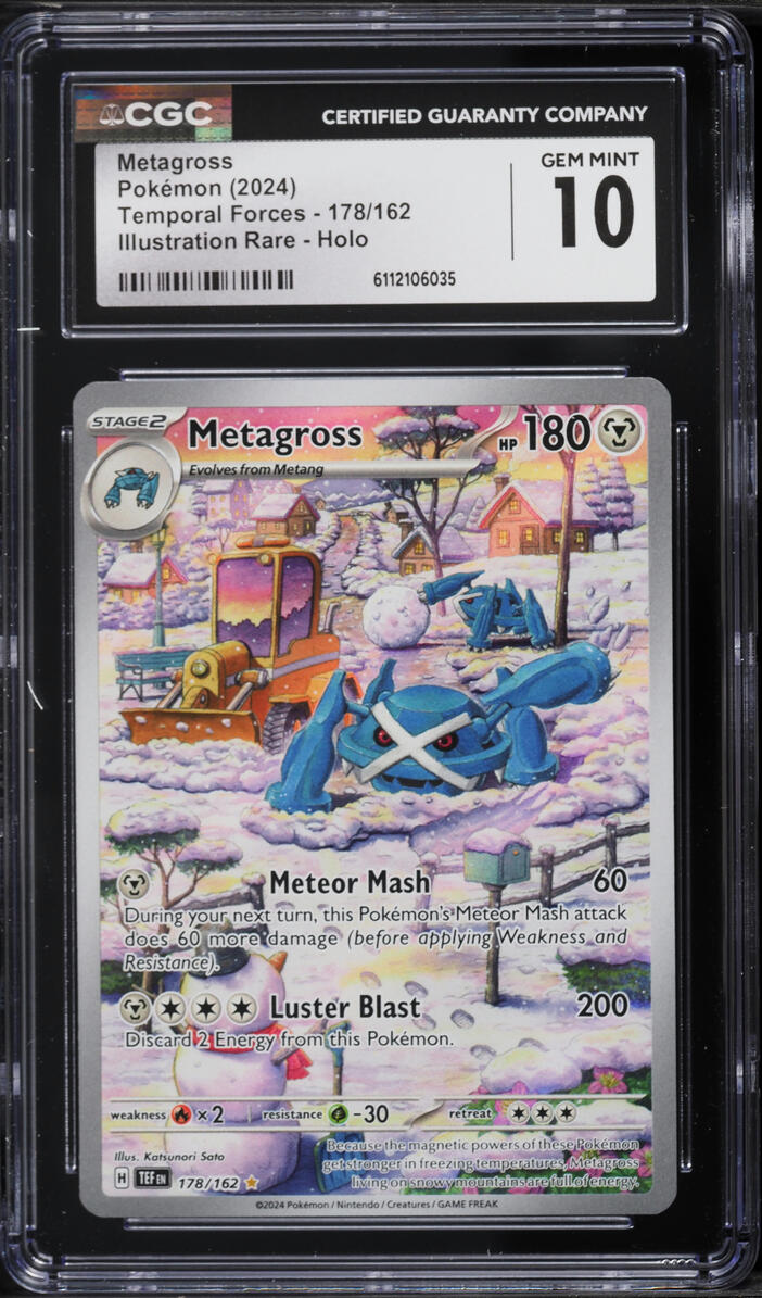 2024 Pokemon Scarlet & Violet Temporal Forces IR Metagross #178 CGC 10 ...