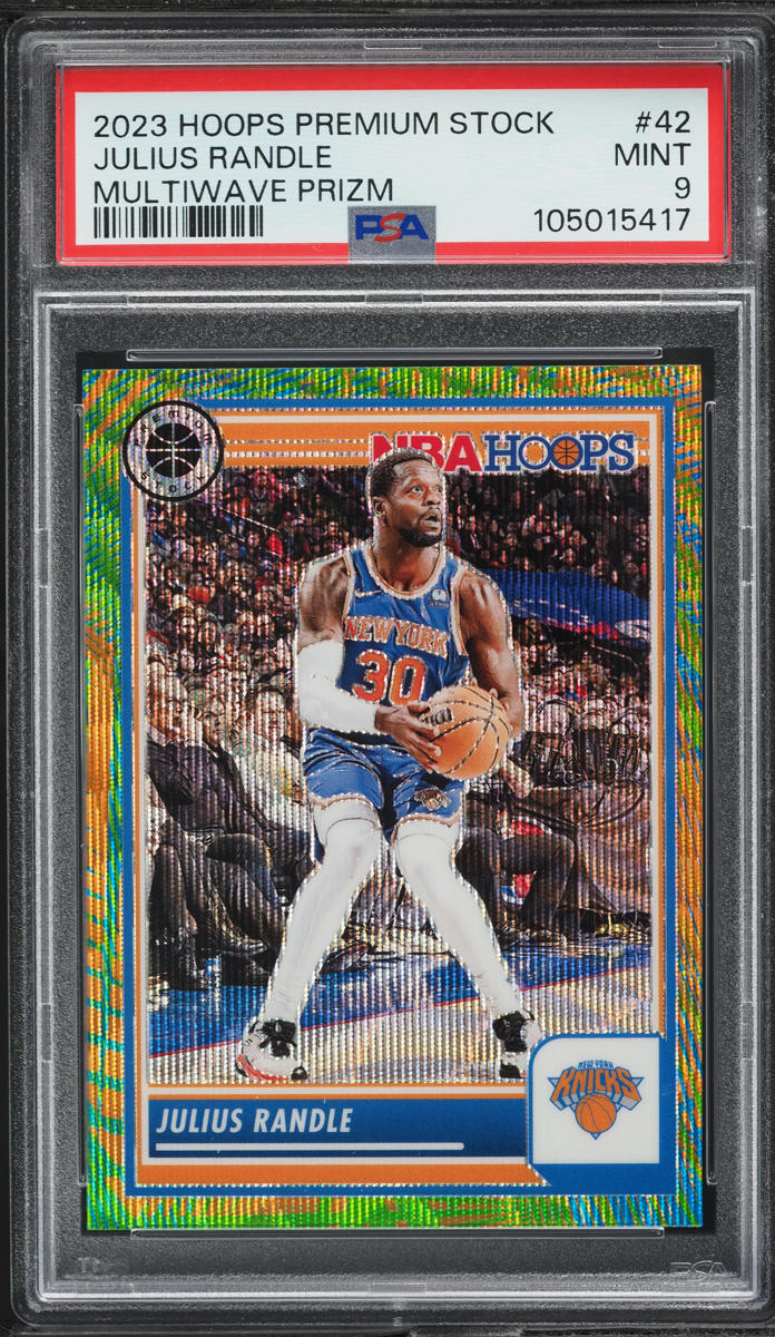 2023 Hoops Premium Stock Multiwave Prizm Julius Randle #42 PSA 9 MINT ...