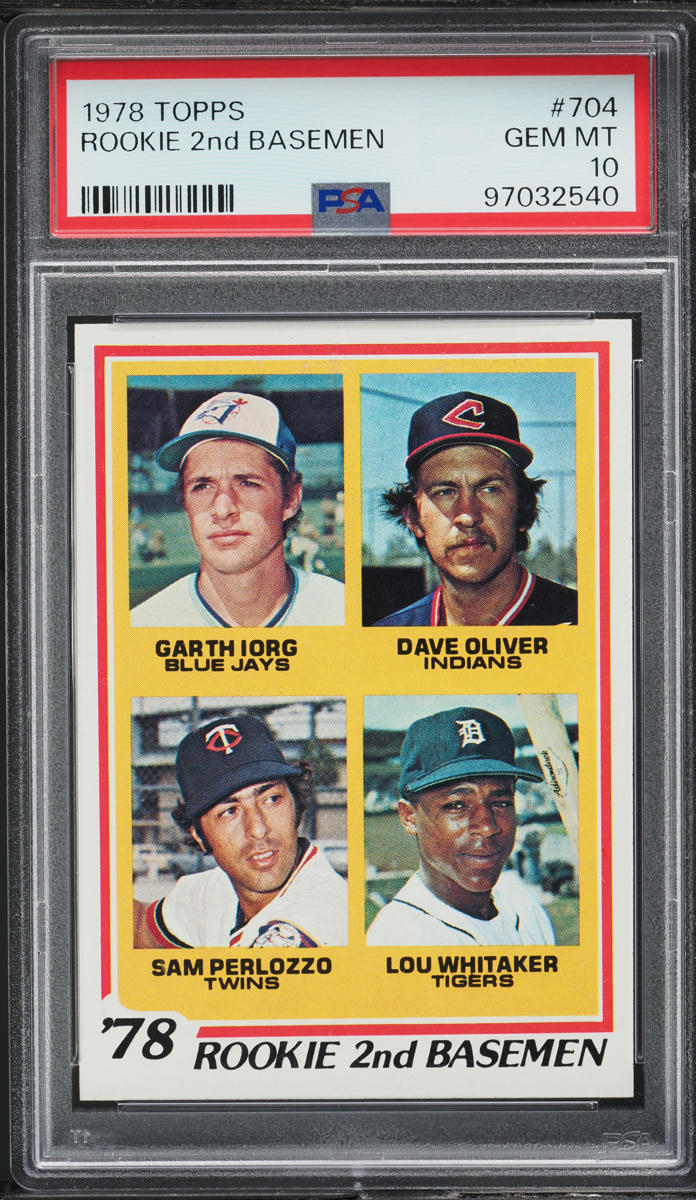 1978 Topps Lou Whitaker ROOKIE #704 PSA 10 GEM MINT on Fanatics Collect