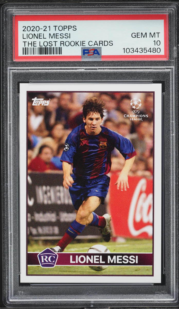 2020 Topps The Lost Rookie Cards Lionel Messi PSA 10 GEM MINT on ...