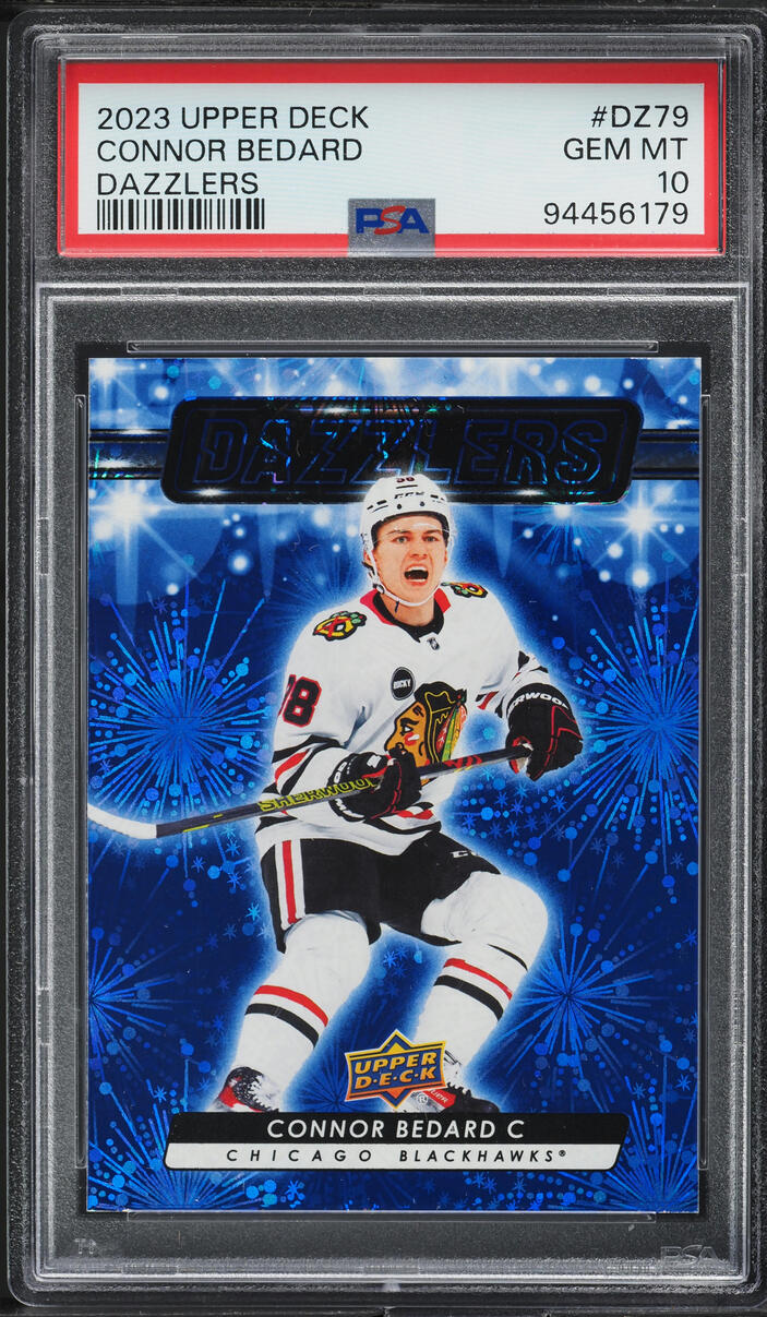 2023 Upper Deck Dazzlers Connor Bedard ROOKIE #DZ-79 PSA 10 GEM MINT on ...