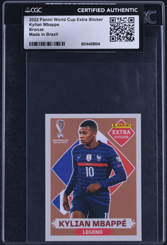 2022 Panini World Cup Extra Sticker Bronze Made In Brazil Kylian Mbappe ...